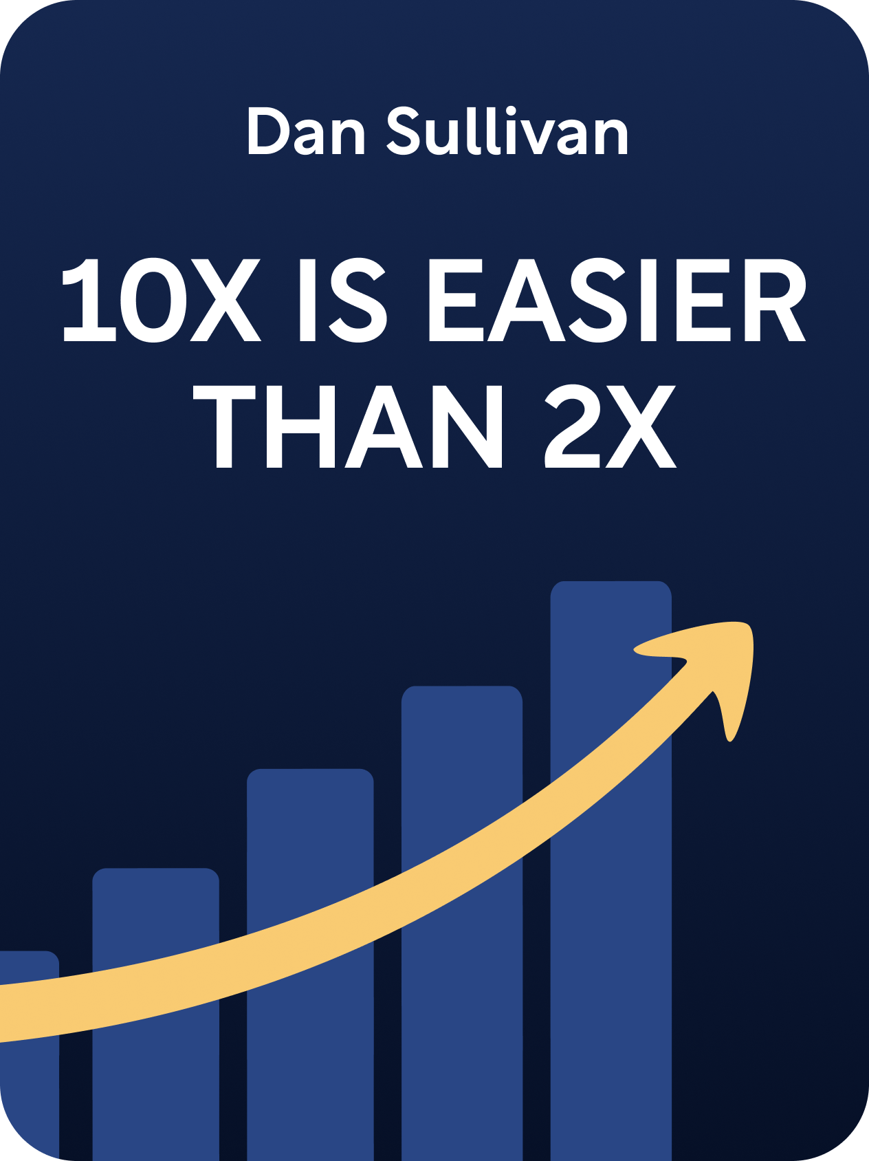 10x Is Easier Than 2x Book Summary by Dan Sullivan